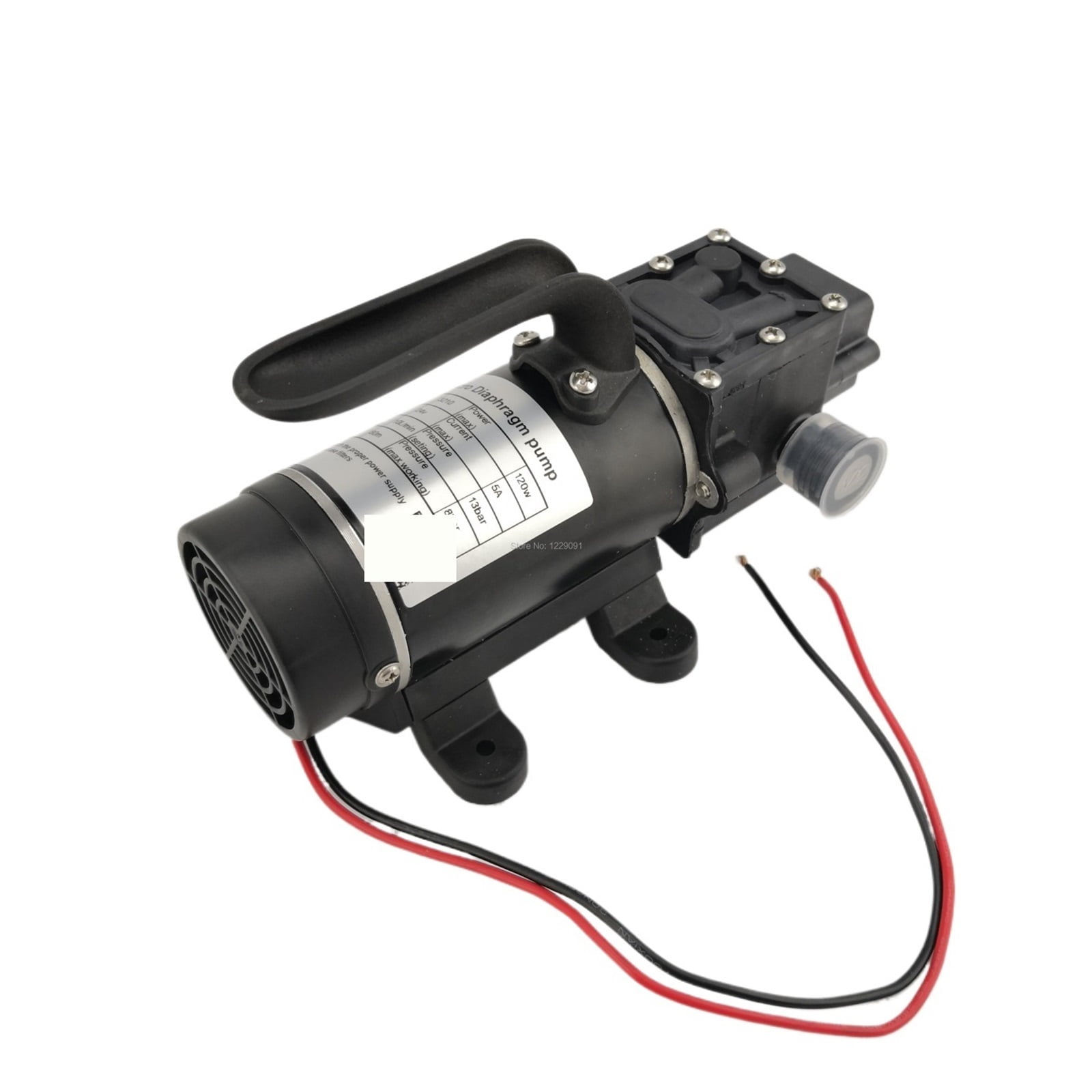 10L/min 120W Electric High Pressure Self Priming Small Dc Water Pump ...