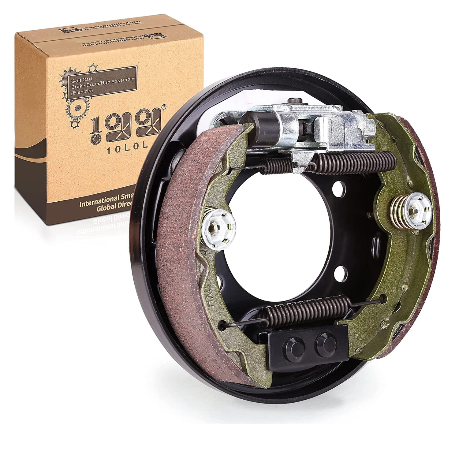 10L0L Driver Side Golf Cart Brake Assembly Fit EZGO TXT w/ Brake Shoes ...