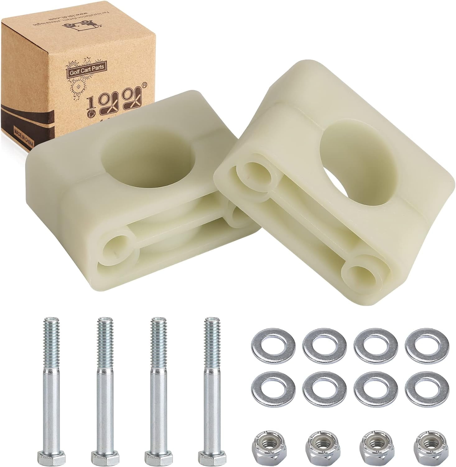 10L0L Golf Cart Brake Block Mounting Set with Screw Nut for Club Car DS ...
