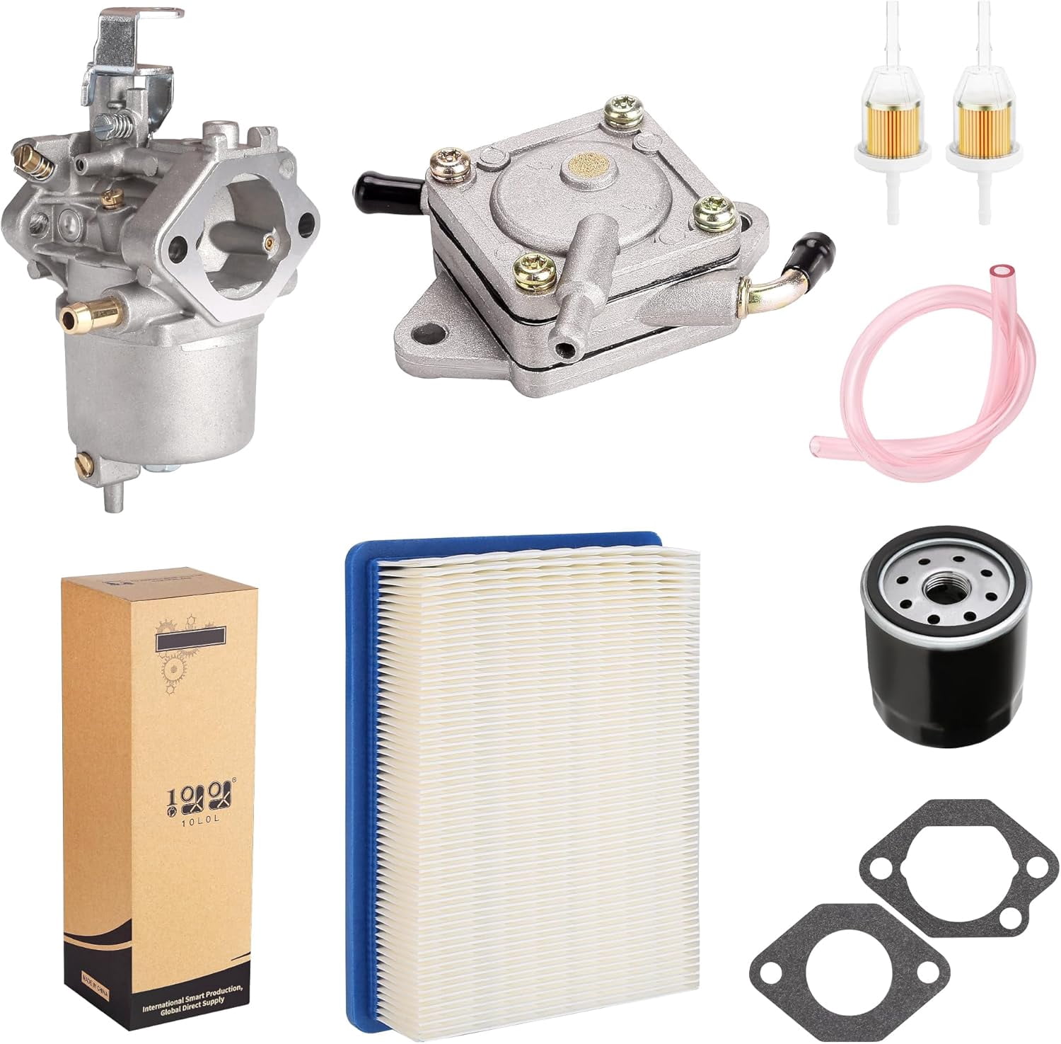 10L0L Golf Cart Carburetor Fuel Pump & Tune Up Kit for FE290 Club Car ...