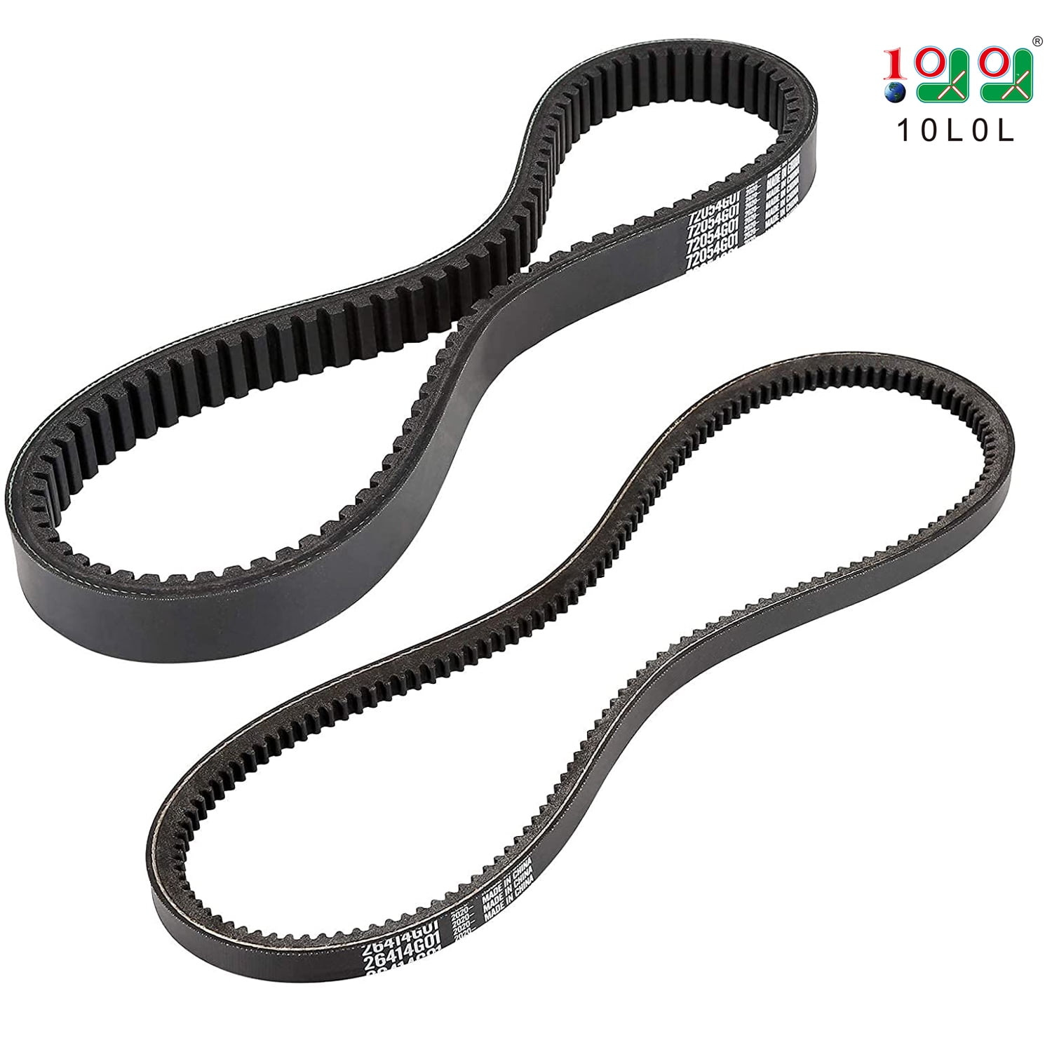 10L0L Golf Cart Drive Belt & Starter Belt for EZGO TXT Medalist Workhorse 1994-up 72054-G01 ...