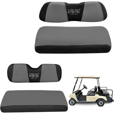 10L0L Golf Cart Seat Cover Set for EZGO TXT RXV & Club Car DS Front ...