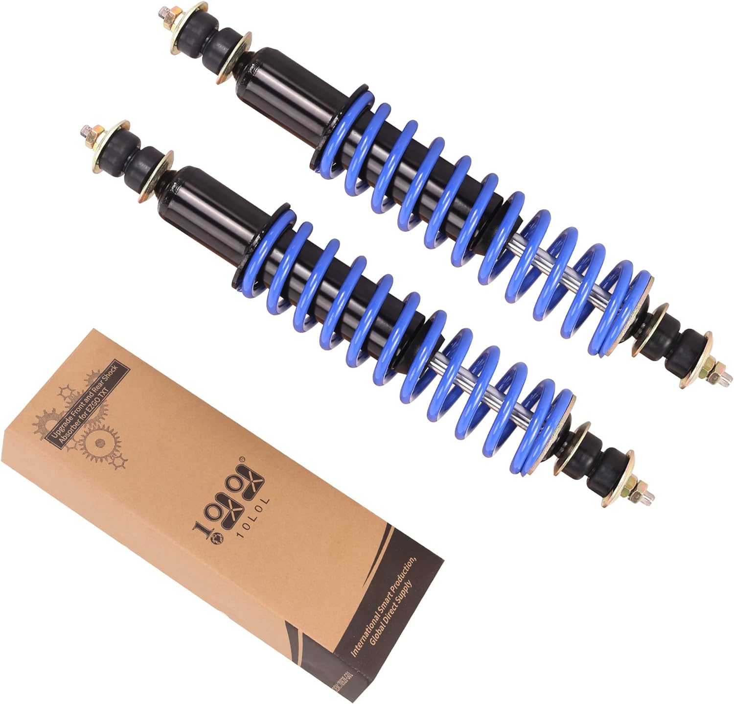 10L0L Golf Cart Front /Rear Shock Absorber Heavy Duty Coil Over Shocks for EZGO TXT Medalist ...