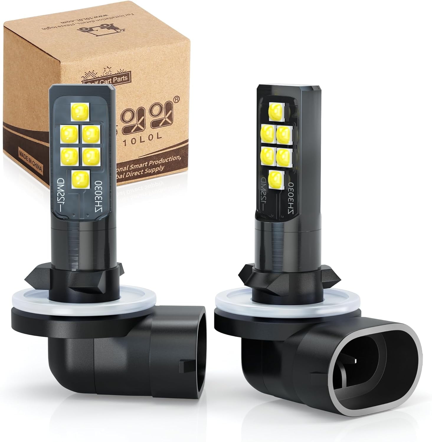 10L0L Golf Cart Headlight Bulb for EZGO 1994+, Club Car DS 1999+ and ...