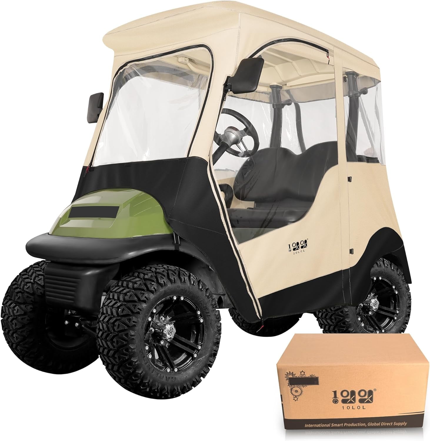 10L0L Heavy Duty 2 Passenger Golf Cart Enclosure for Club Car Precedent ...
