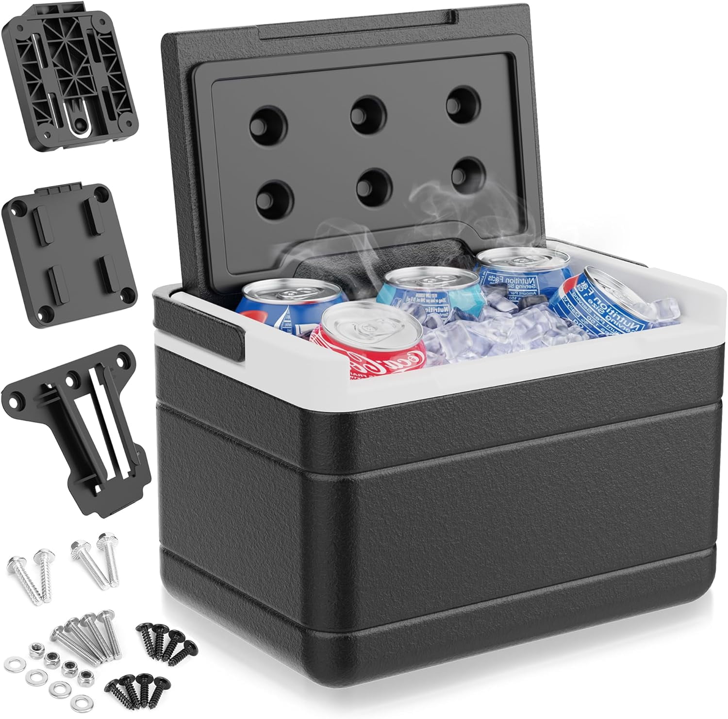 10L0L Universal Golf Cart Ice Cooler with Mounting Bracket for Yamaha ...