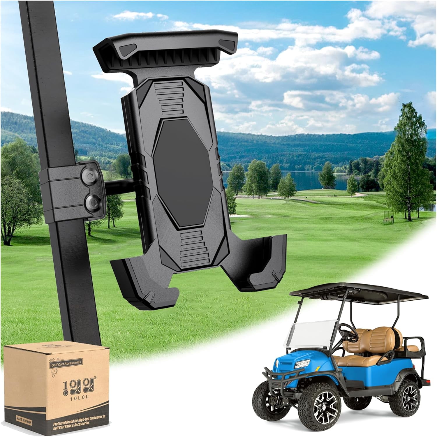 10L0L Universal Golf Cart Phone Holder Phone Caddy Mount for Yamaha ...