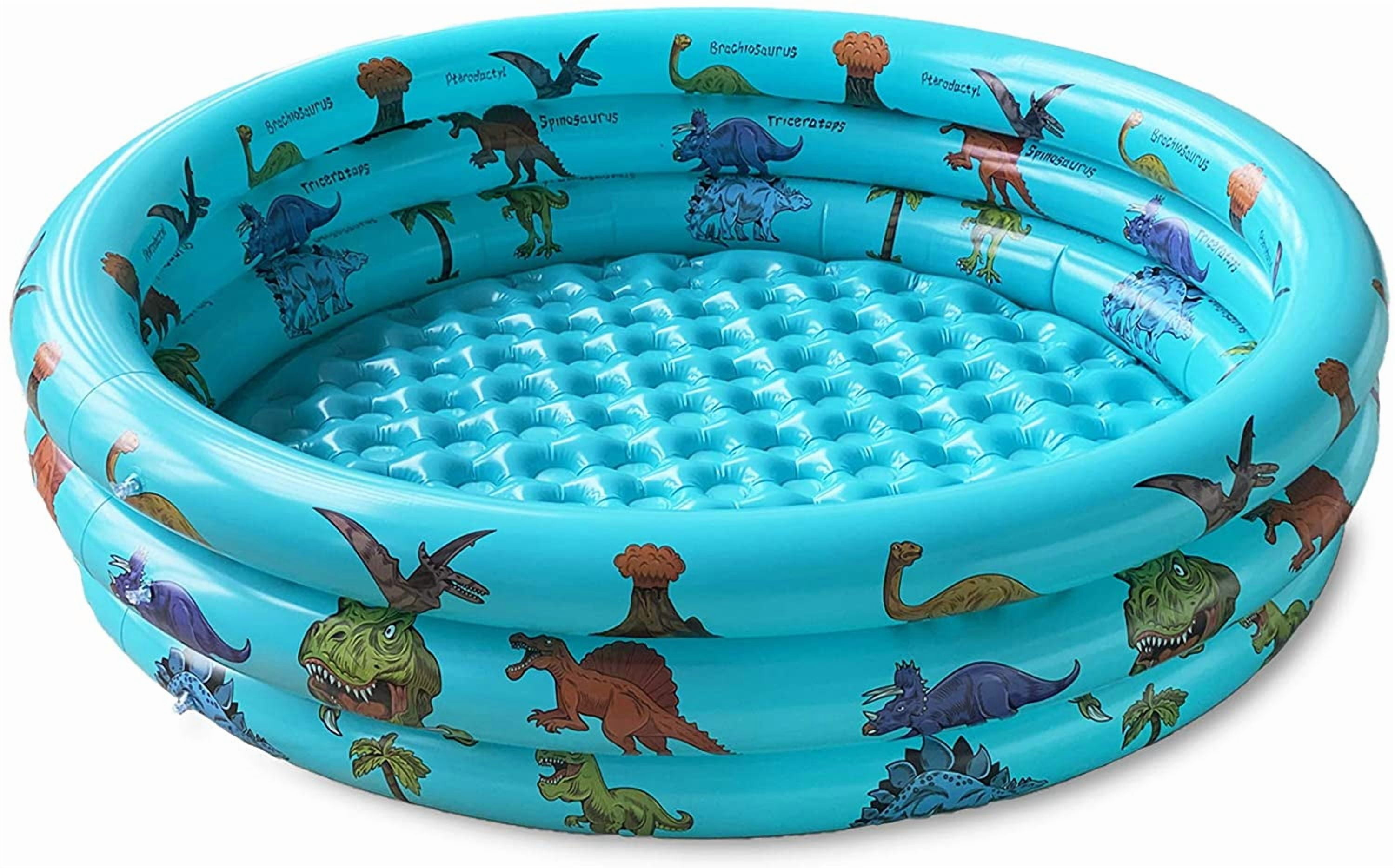 "10Leccion Dino Kiddie Pool, Inflatable Play Center, Toddler Swimming ...