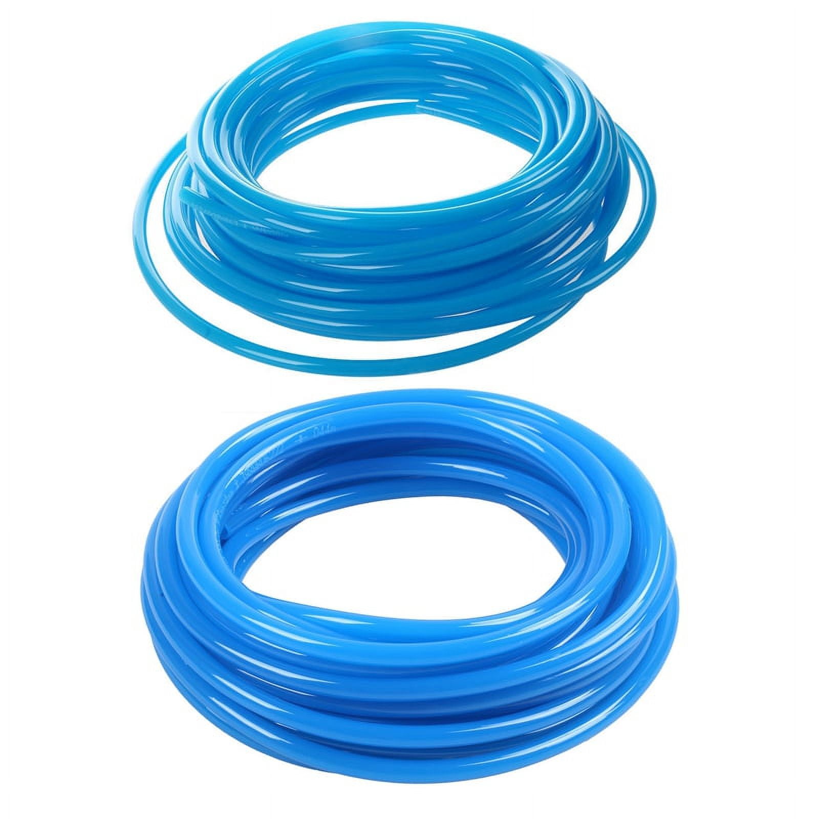 10M 32.8Ft 6mm x 4mm Pneumatic Polyurethane PU Hose Tube Pipe Blue & 7 ...