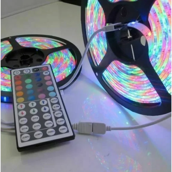 10M 32FT 3528 Waterproof SMD RGB 600LEDs LED Light Strip 44Key IR ...