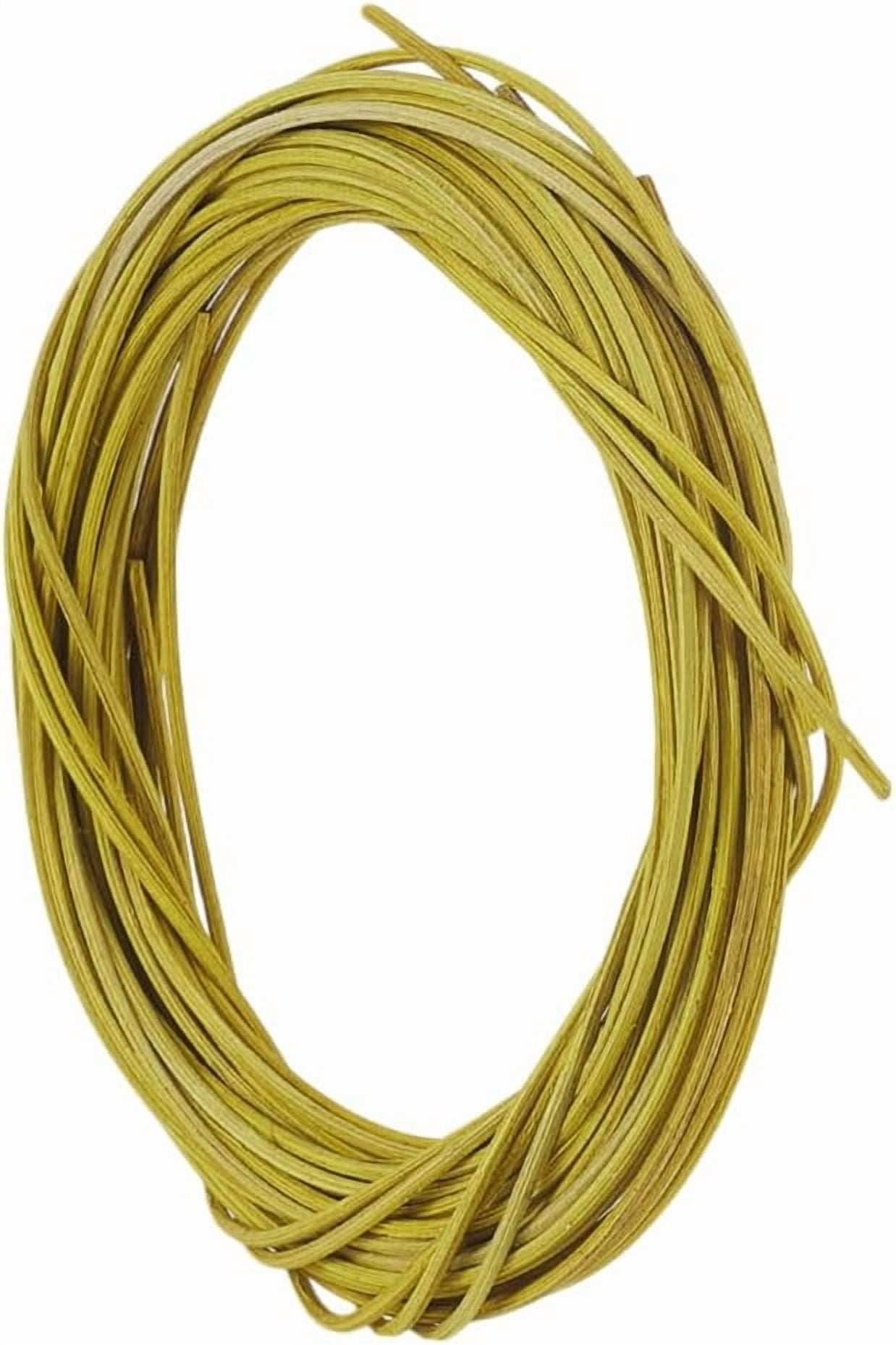 10M/32ft Basket Weaving Round Strand 2mm Natural Rattan Wicker Strips ...