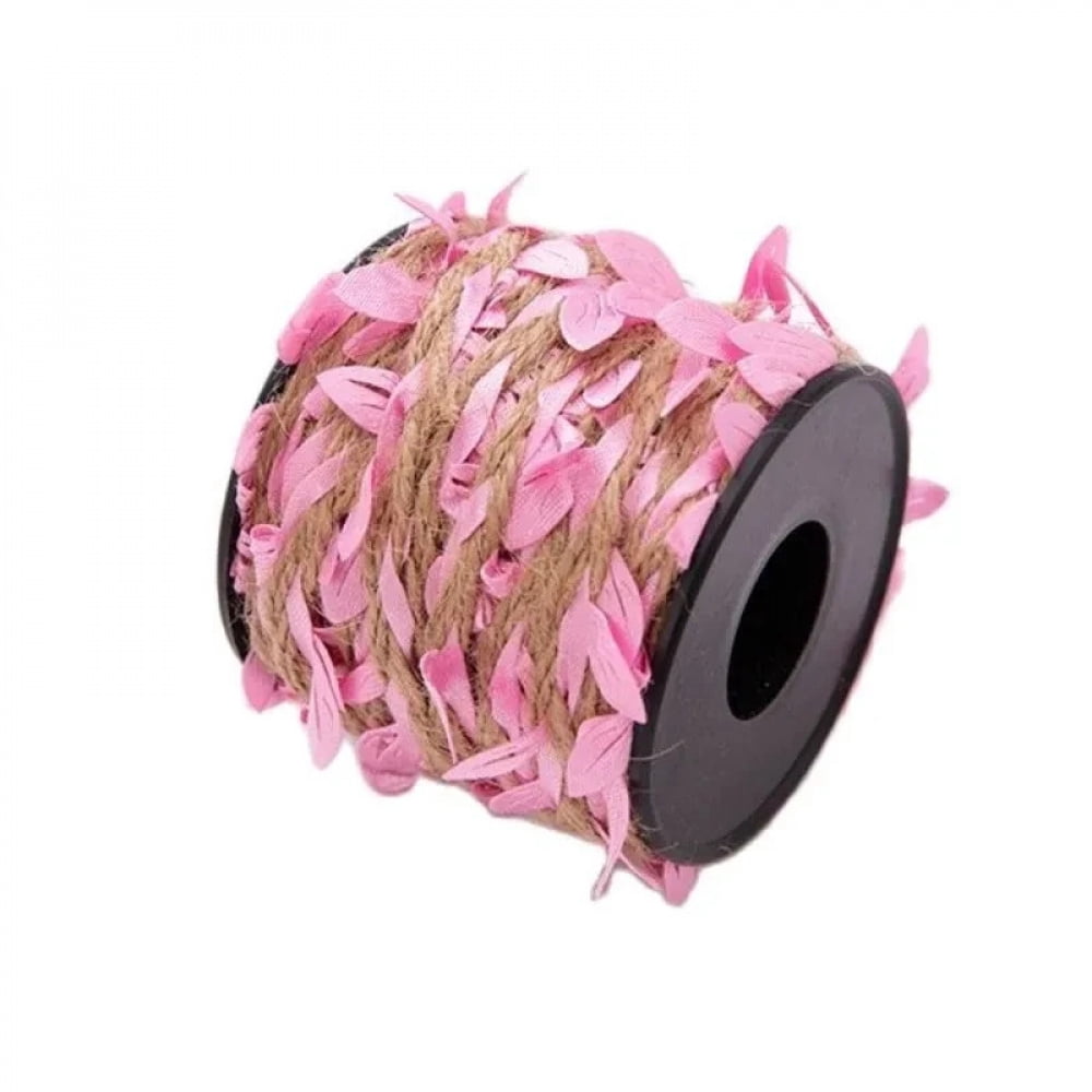 10M Artificial Vine Leaf Jute Rope Decoration Rattan Leaf Garland Fake ...