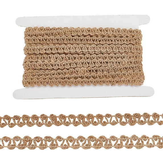 10M Burlap Ribbon for Clothing Hat Material Shoe Material Accessories ...