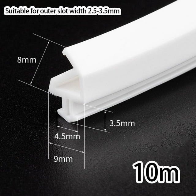 10m Door Window Sealing Strip Rubber Window Weather Seal Strip Sound
