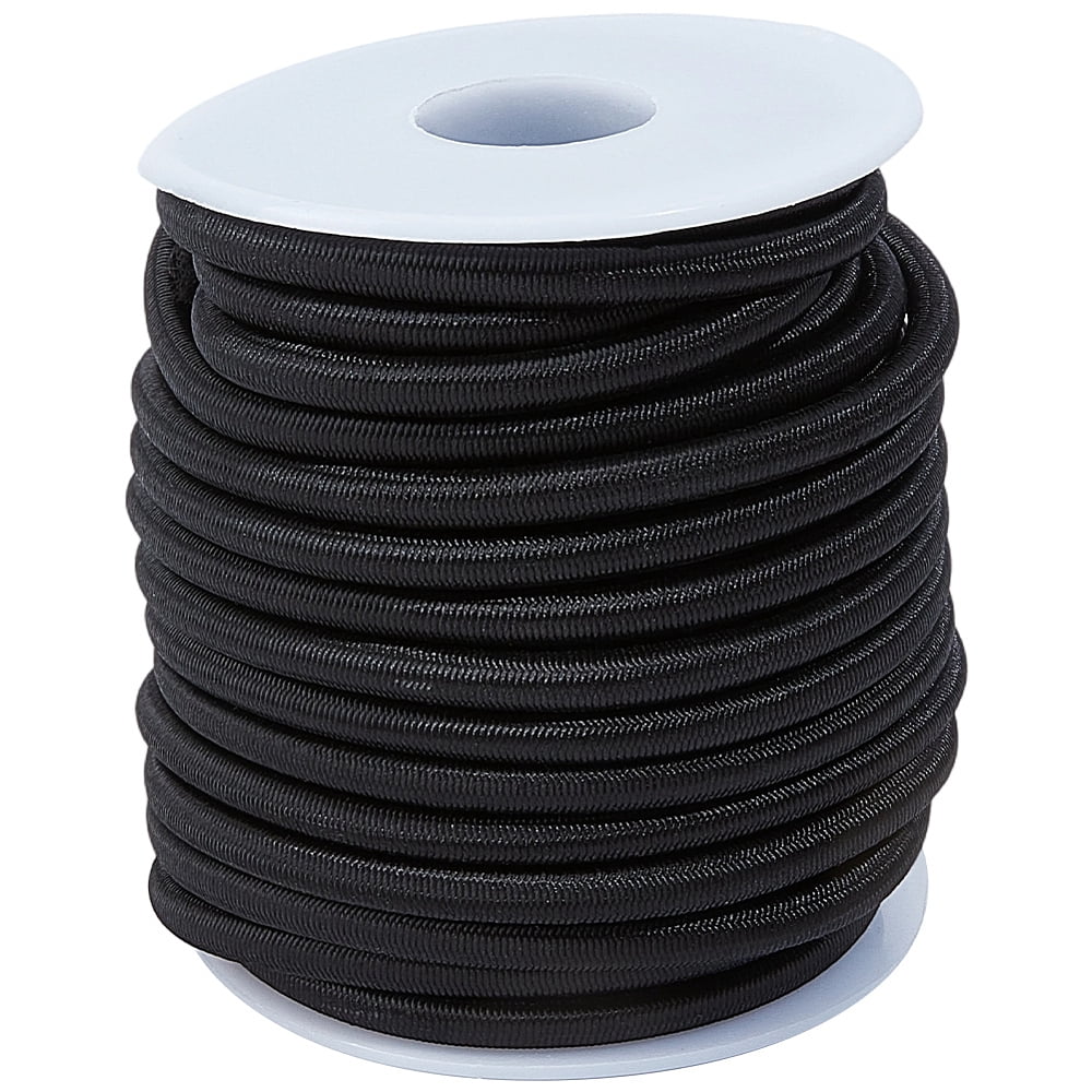 10M Elastic Cords Round Black 5.5mm - Walmart.com