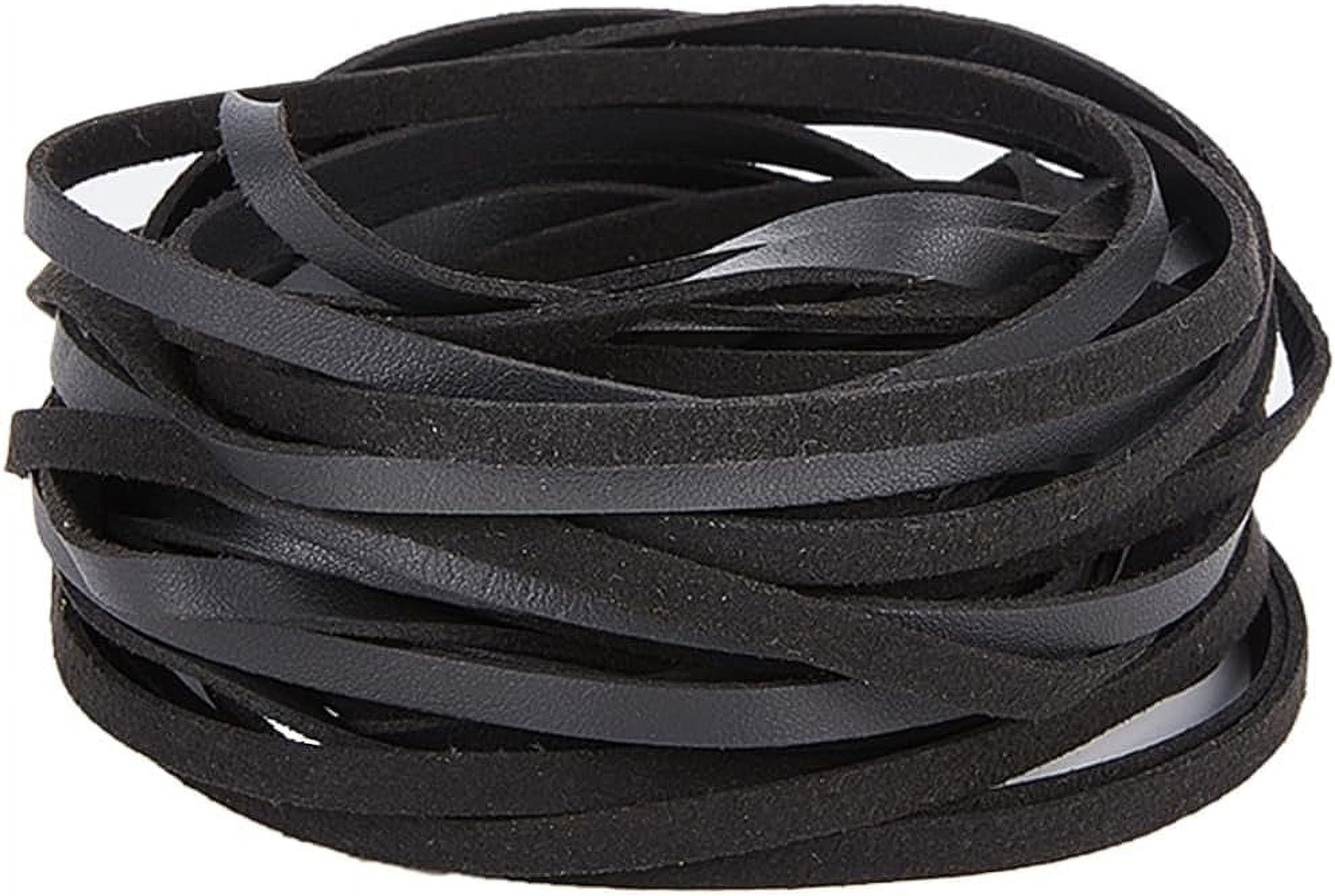 10M Flat Leather Strap 5mm Wide Lychee Grained Imitation Leather ...