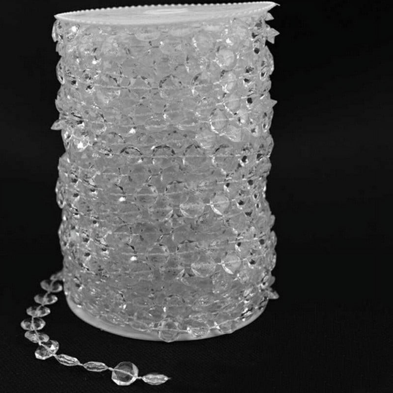 10m Garland Diamond Strand Acrylic Crystal Bead Curtain Wedding Party ...
