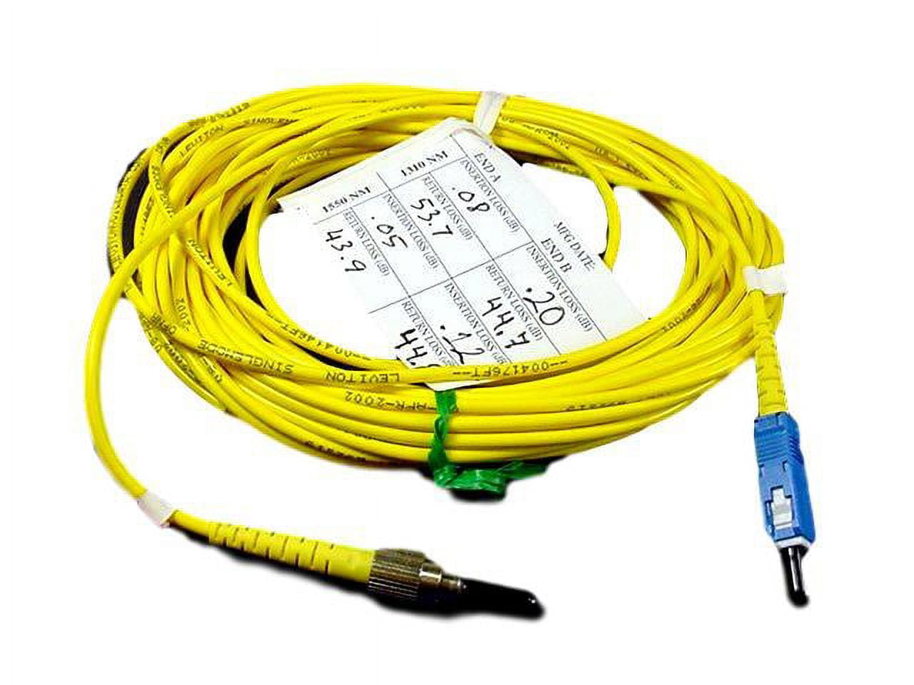 10M Leviton Fiber Optic Singlemode Simplex Patch Cable Cord SC FC SPC ...