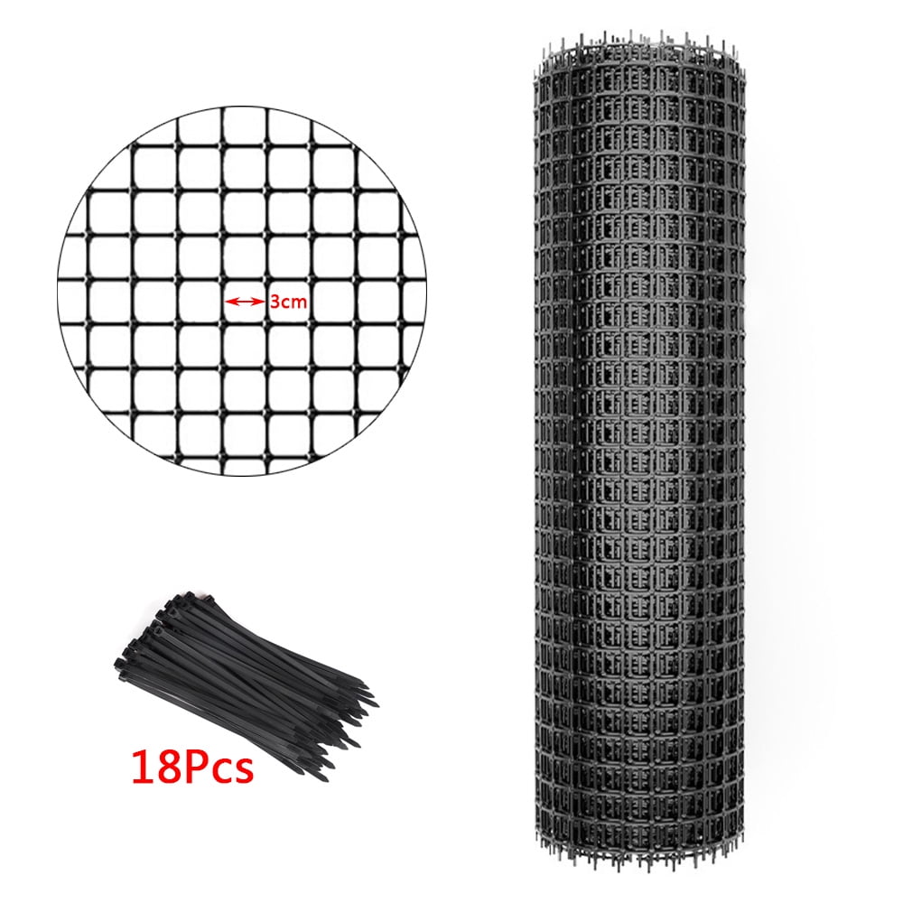 10M PVC Coated Plastic Mesh Fence Aviary Rabbit Hutch Chicken Coop Mesh ...