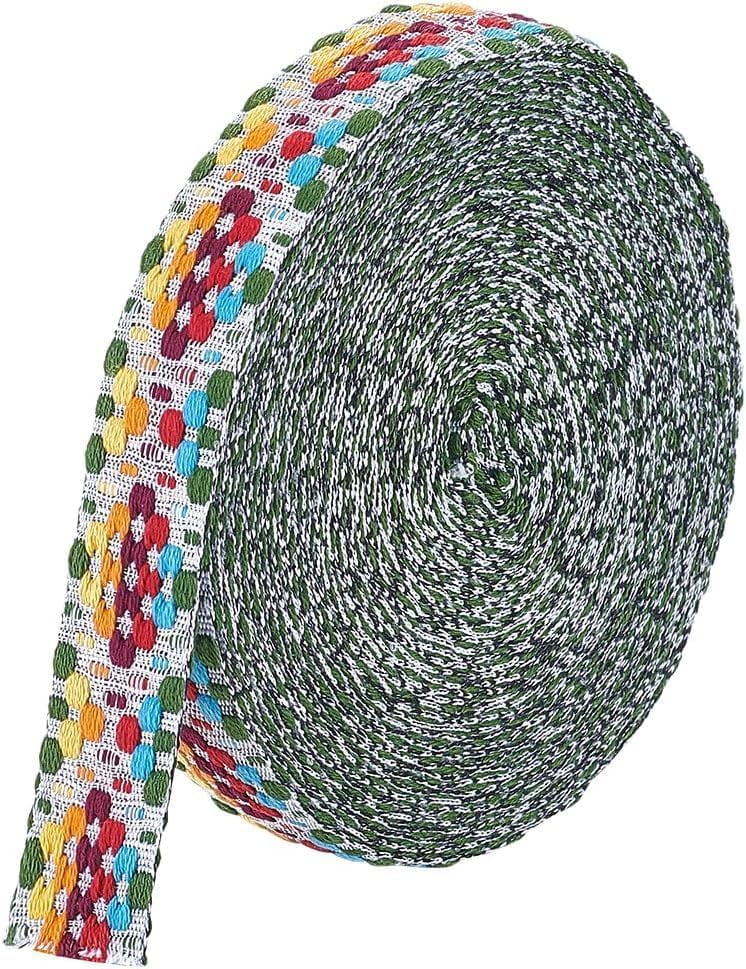 10M Polycotton Jacquard Square Ribbon Clothes Accessories Colorful 1 ...