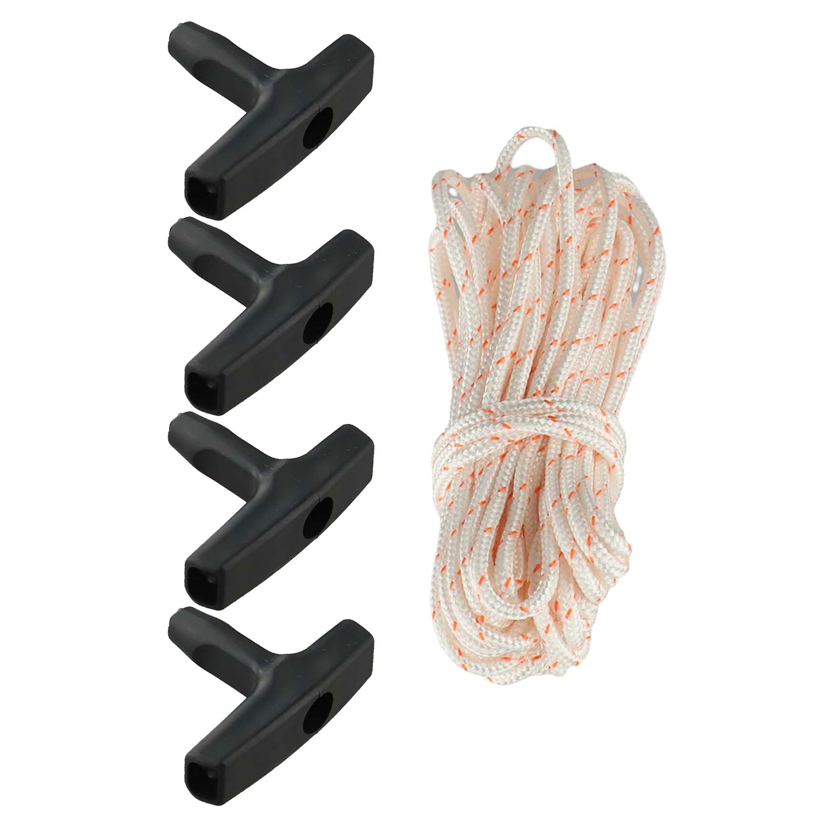 10M Recoil Starter Rope with 4 Handles Kit for Lawn Mowers, Chainsaws ...