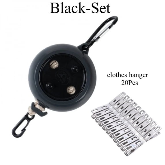 10M Retractable Clothesline Outdoor Travel Portable Clothes Drying Rack ...