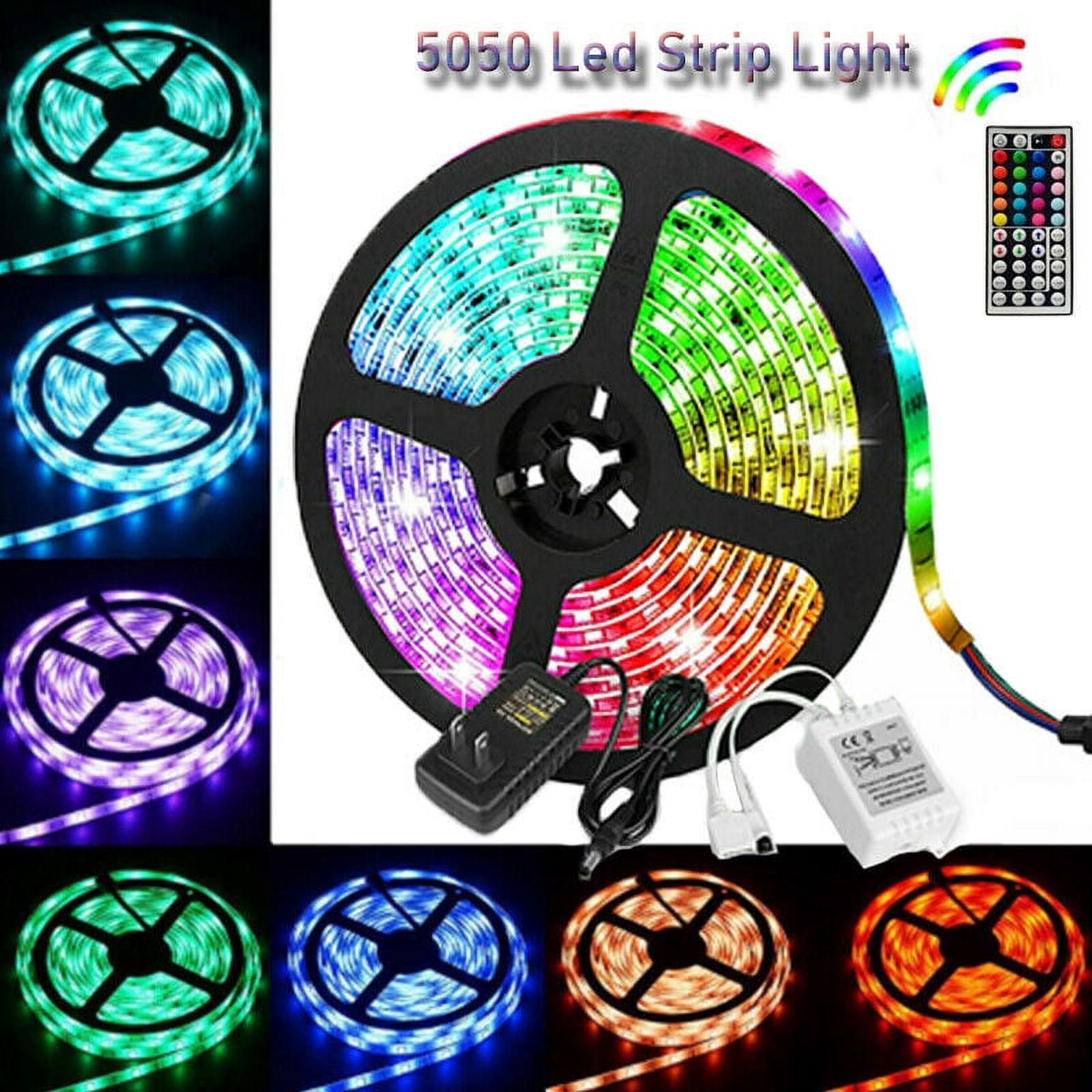 10M Strip Light 32ft 5050 SMD RGB Waterproof LED Flexible Color 44 Key ...