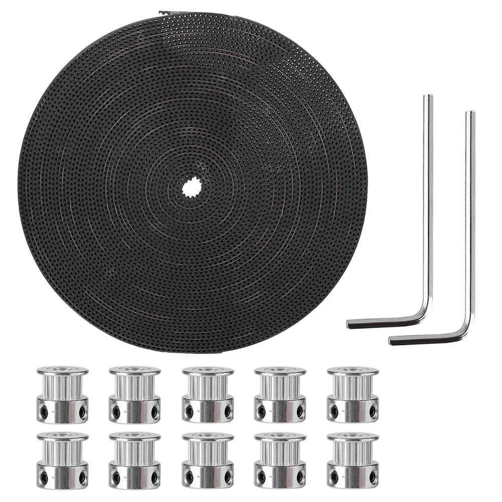 10M Synchronous Wheel (6mm)+10* Synchronous Wheels (20 teeth 5mm)+2 ...