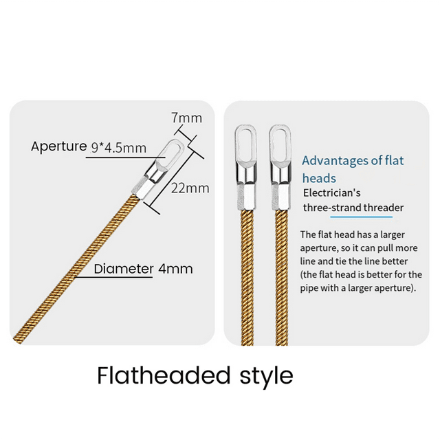 10M Universal Wire Lead Threading Device Tool Electrical Cable Running ...