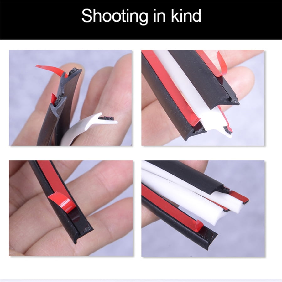 10M White Slant T Rubber Car Fender Bumper Side Skirt Gap Fill Seal ...