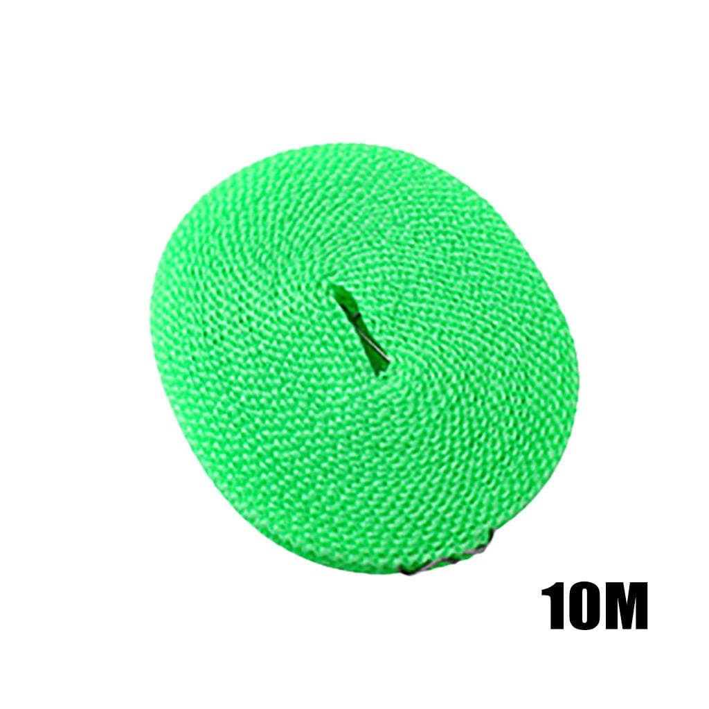 10M Windproof Non-Slip Clothesline Hanging Rope Clothes Hangers B ...