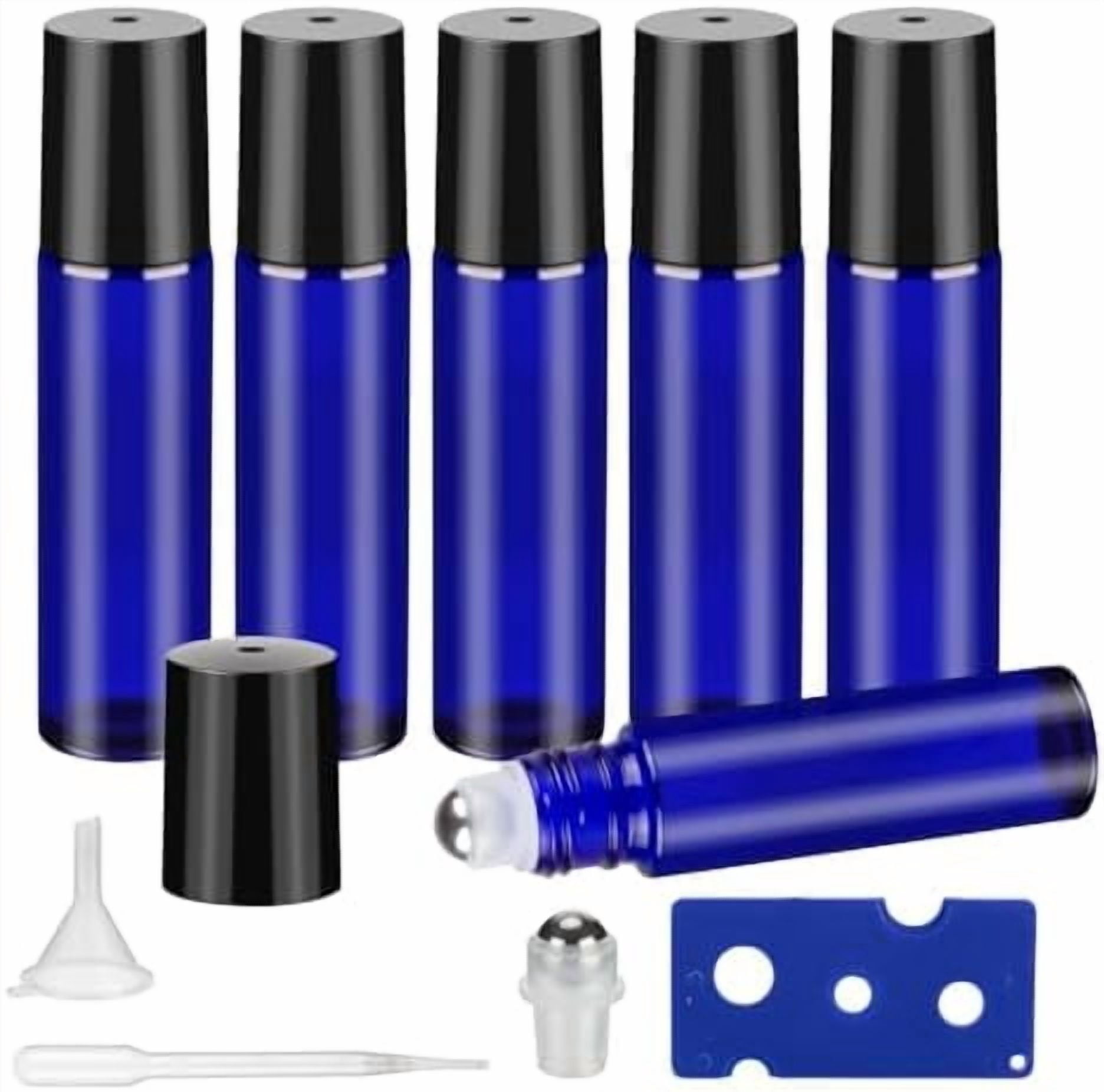10ML Essential Oil Roller Bottles, 6 Blue Oil Roller Bottles for ...