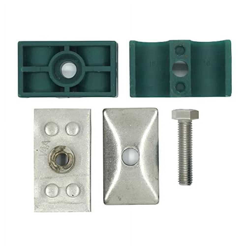 10MM Twin Series Clamp, Polypropylene with Stainless Steel 316 Plated ...