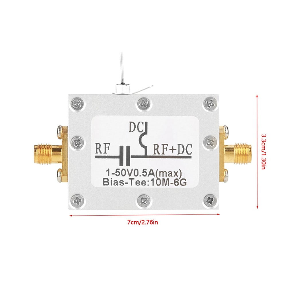 10MHz-6GHz Bias Tee 10MHz-6GHz Broadband Radio Frequency Microwave Coaxial Bias - Walmart.com
