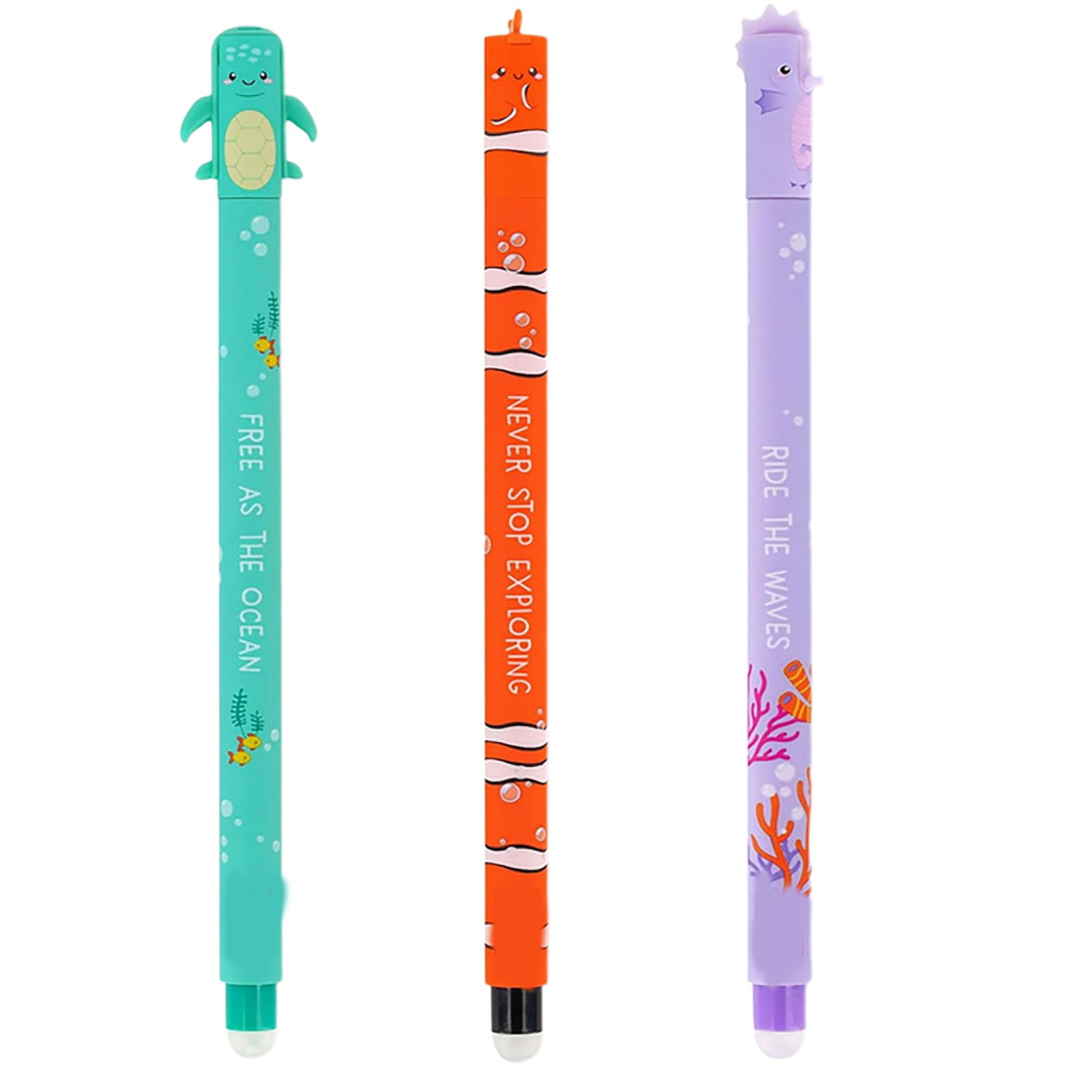 10Ml New Gel Eraser Pen With Ink Erasable Pen Sea Turtle Clownfish Sea ...