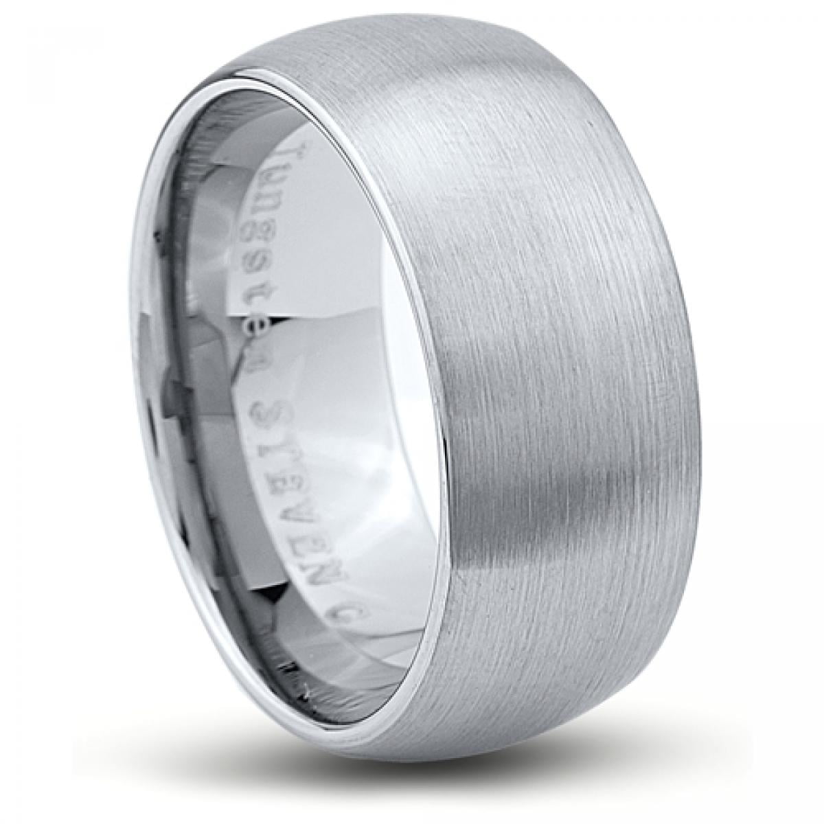 10Mm W Satin Finish Tungsten Ring - Walmart.com