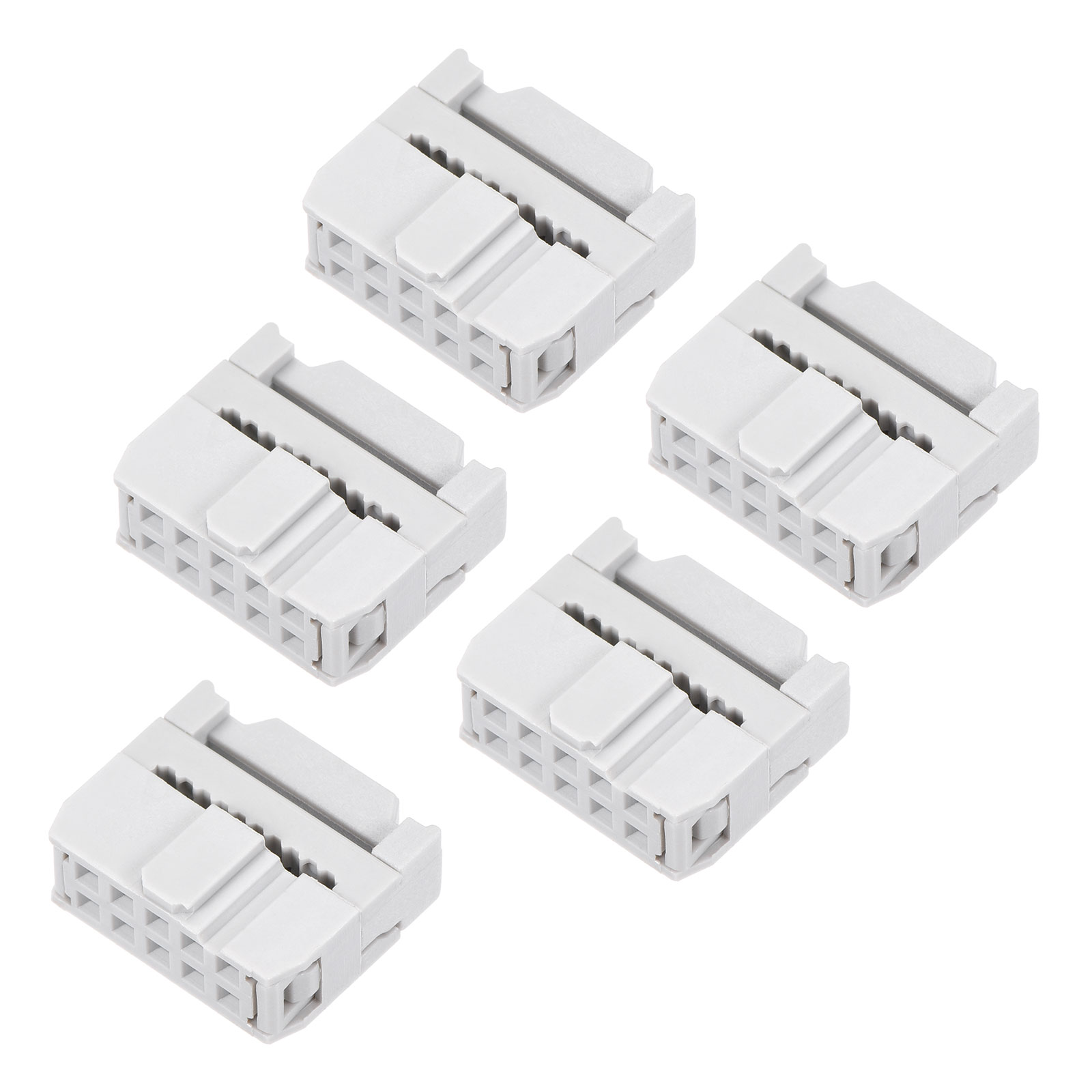 10P Dual Rows 2.54mm Pitch Transition Plug Socket for Flat Ribbon Cable ...