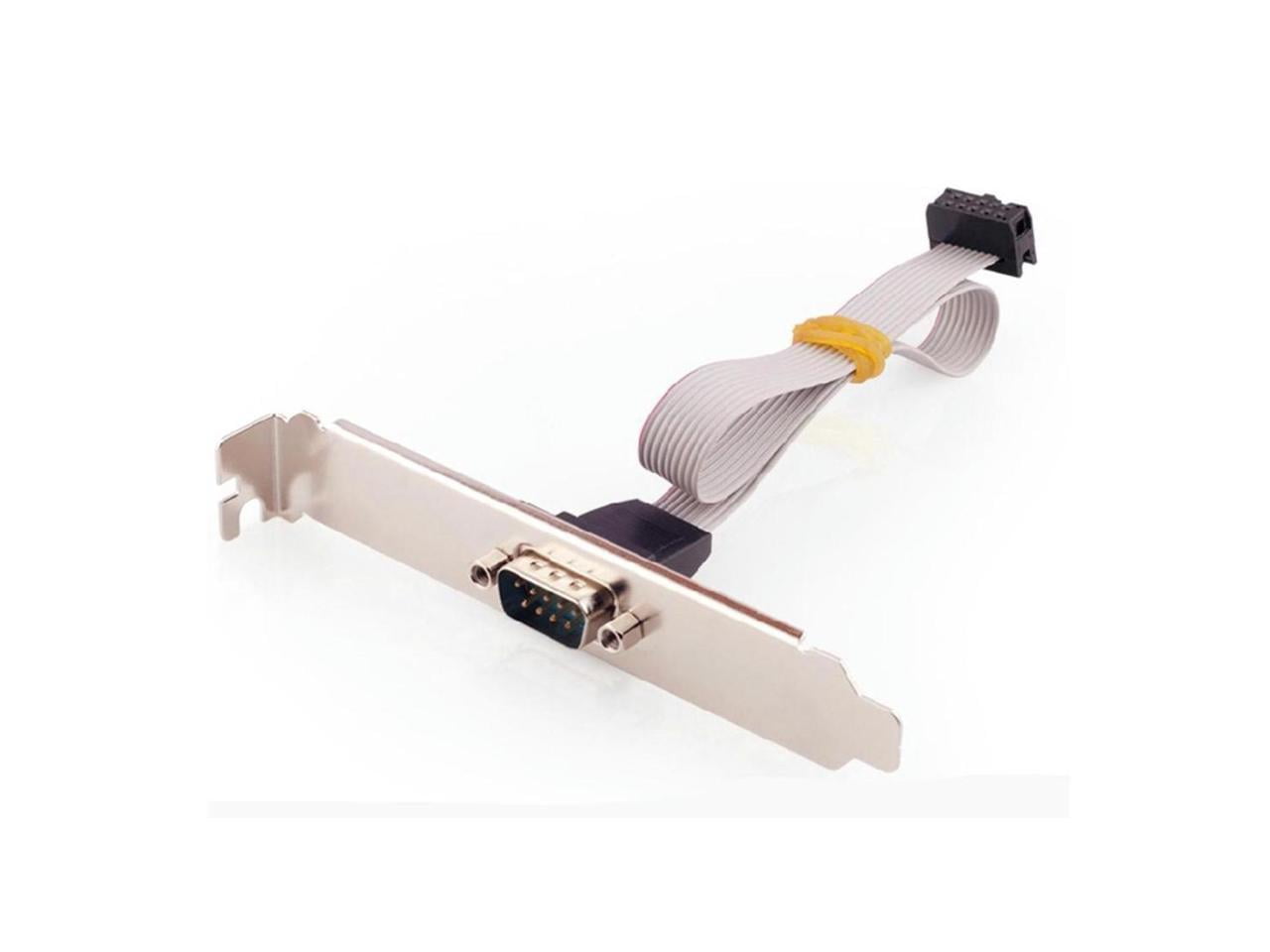 10P to DB9 Serial Port Bracket MainBoard 10P to 9P RS232 DB9 Male ...