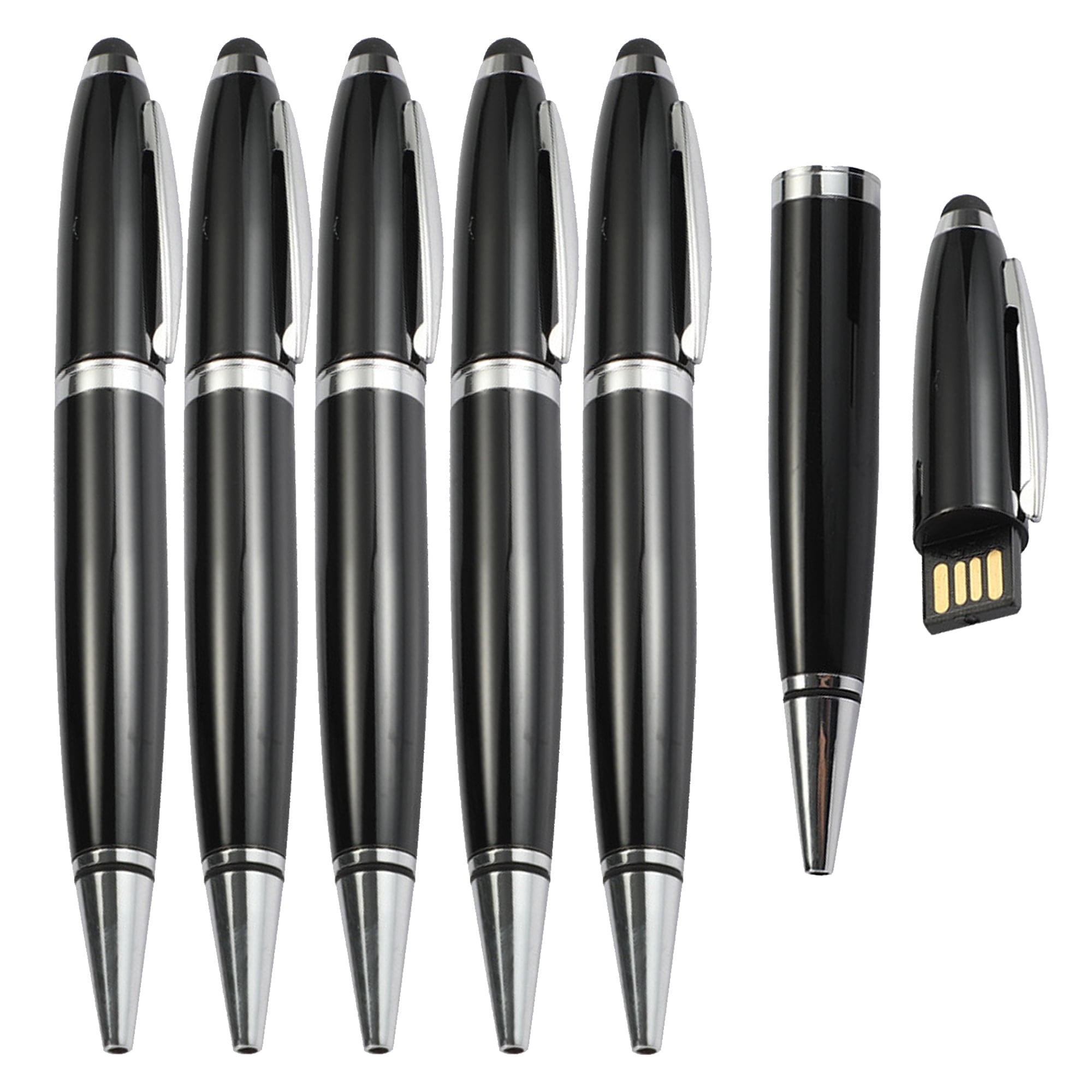 10PACK 64GB black metal pen mobile touch USB flash drive pen ...