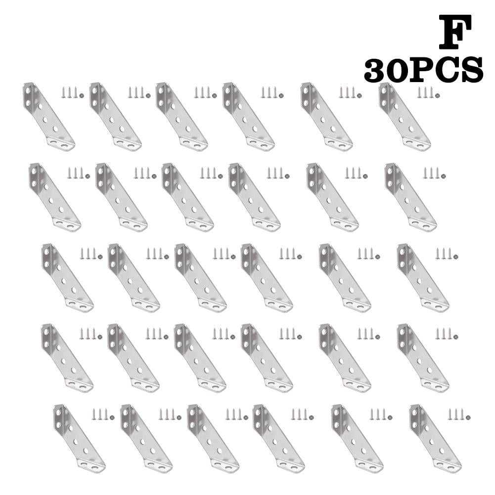 10PACK Universal Furniture Corner Connector,Stainless Steel Angle ...