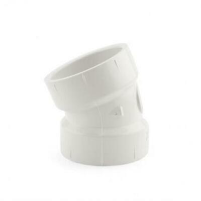10PC 1-1/2" PVC DWV 22.5° Elbow - Walmart.com