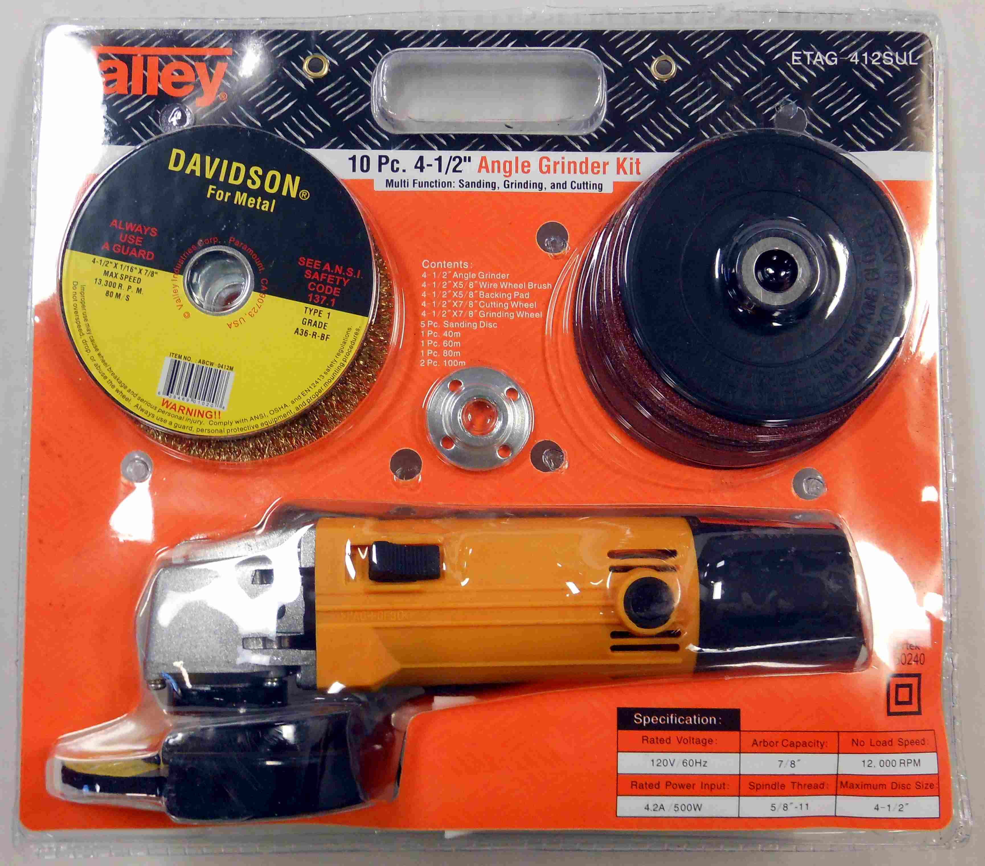 10PC 4-1/2" Angle Grinder with Wheels - Walmart.com
