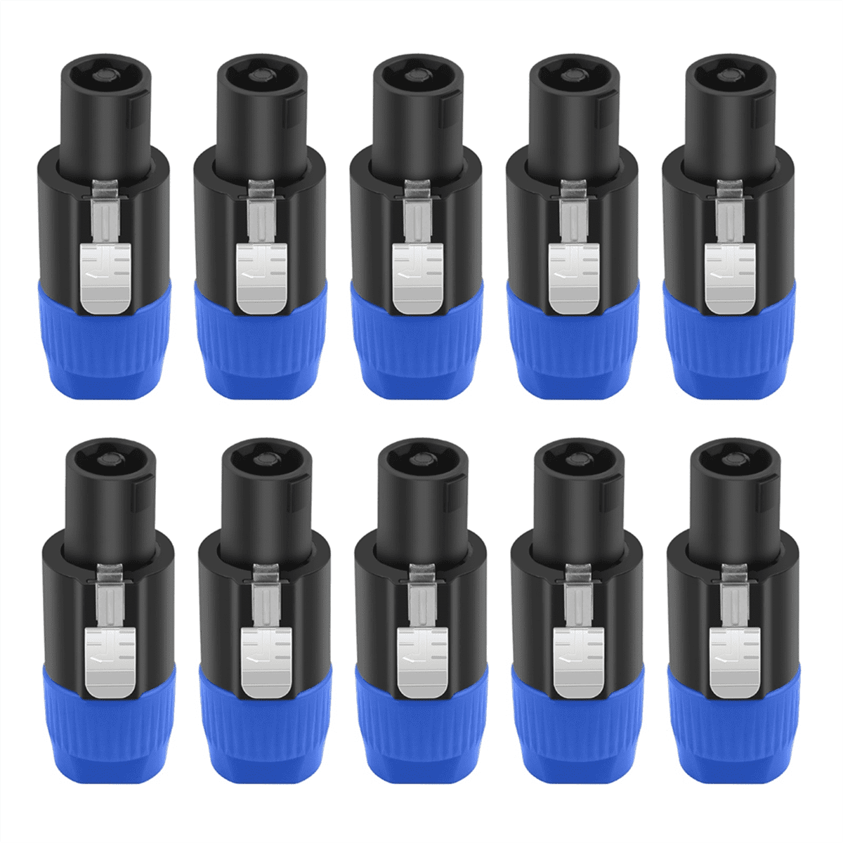 10PC 4Pin NL4FC Speaker Connector Ohm Plug Speaker Audio Cable Adapter ...