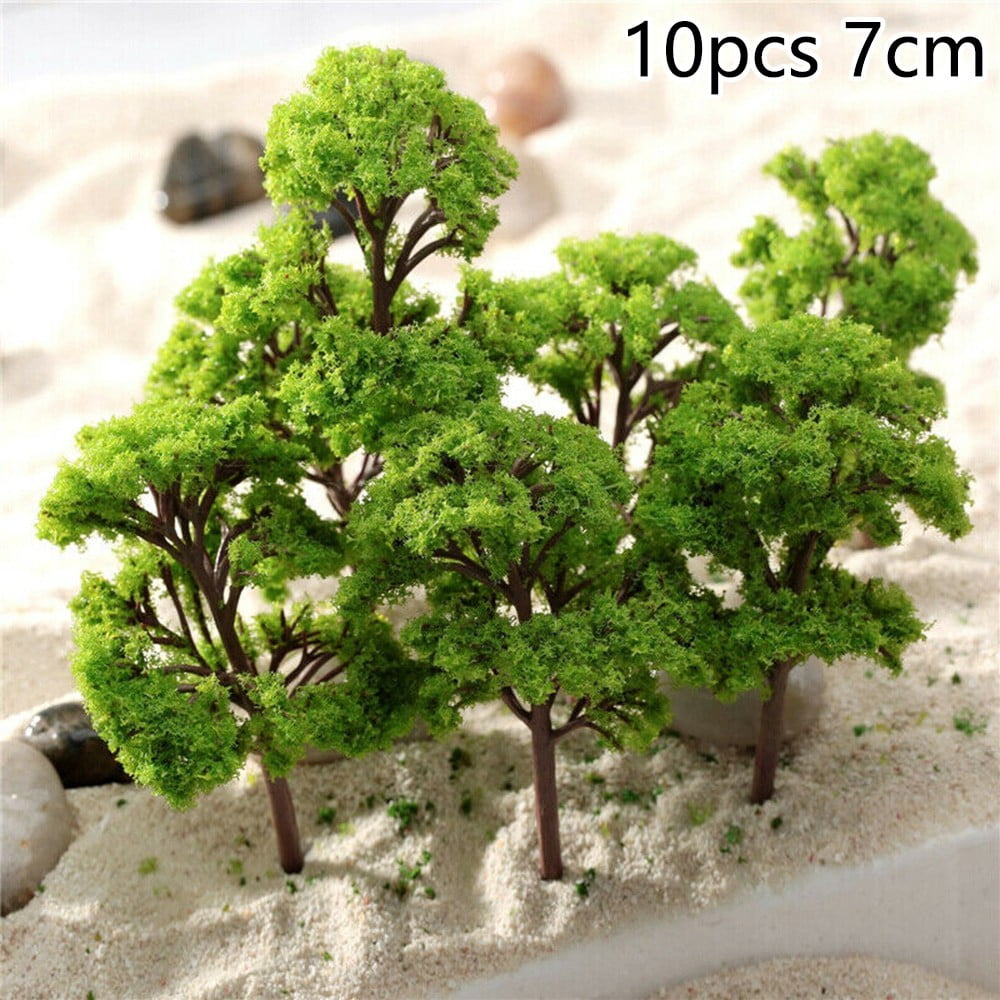 10PC 7/9cm Trees Model Garden Wargame Train Railway Architectural ...