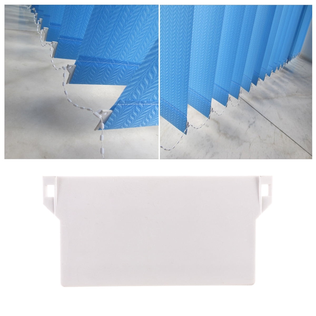 10PC 89MM Vertical Blind White Bottom Weights Slats Portable Plastic ...