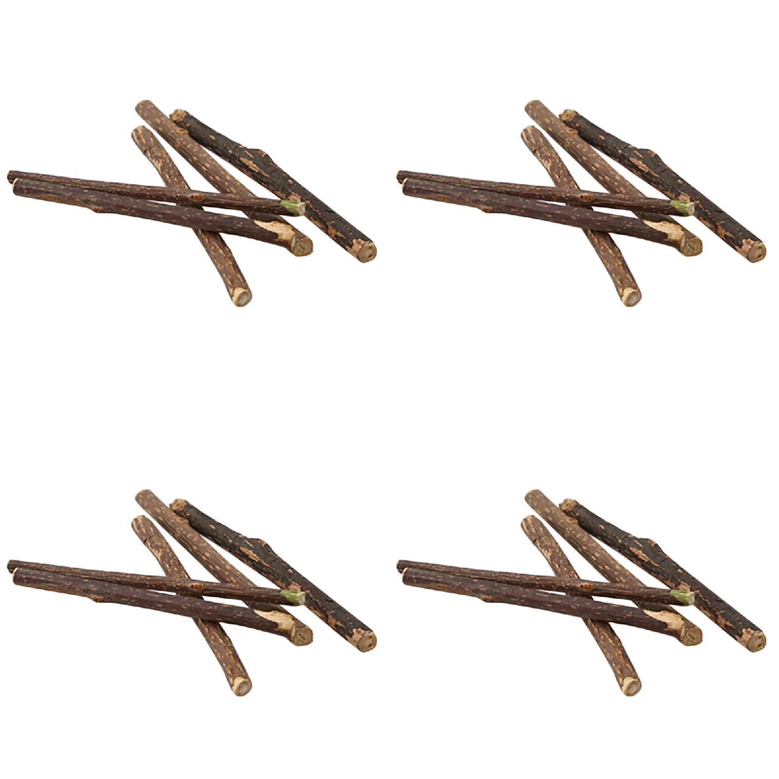 10PC Apple Wood Chew Sticks Twigs for Small Pets Rabbit Guinea Pig ...