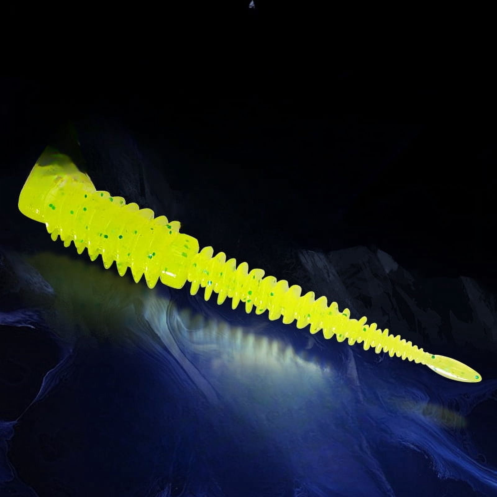 10PC BIQIANWO Fishing Lures Simple Floating Light Dance Worm Needle ...