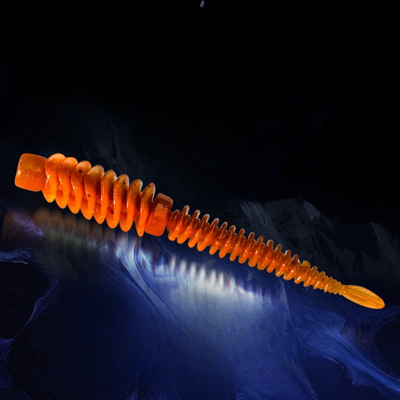 10PC BIQIANWO Fishing Lures Simple Floating Light Dance Worm Needle ...