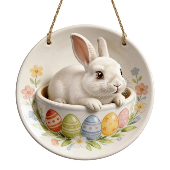 10PC Christmas party decorations indoor 2D Easter Door Sign Welcome ...