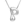 10PC Christmas party decorations indoor Letter Necklace Silvery Initial ...